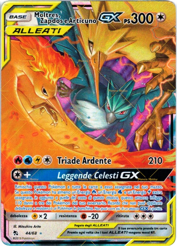 Acquistiamo Moltres, Zapdos & Articuno GX