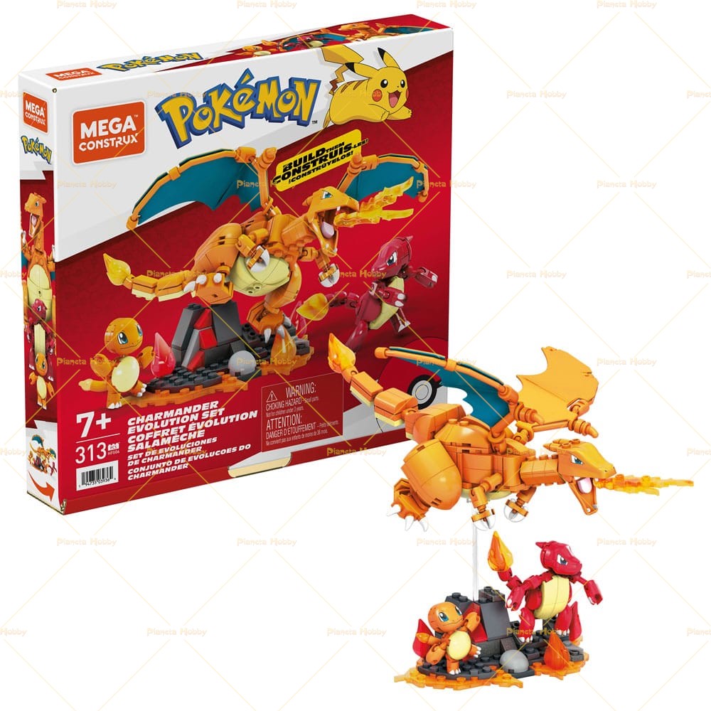 Pokemon Mega Construx Set Charmander Evolution