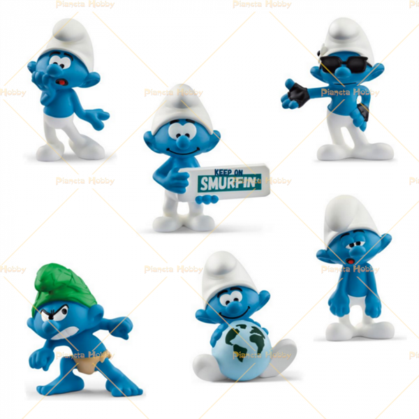 Puffi 2023 - Puffi serie completa 6 personaggi