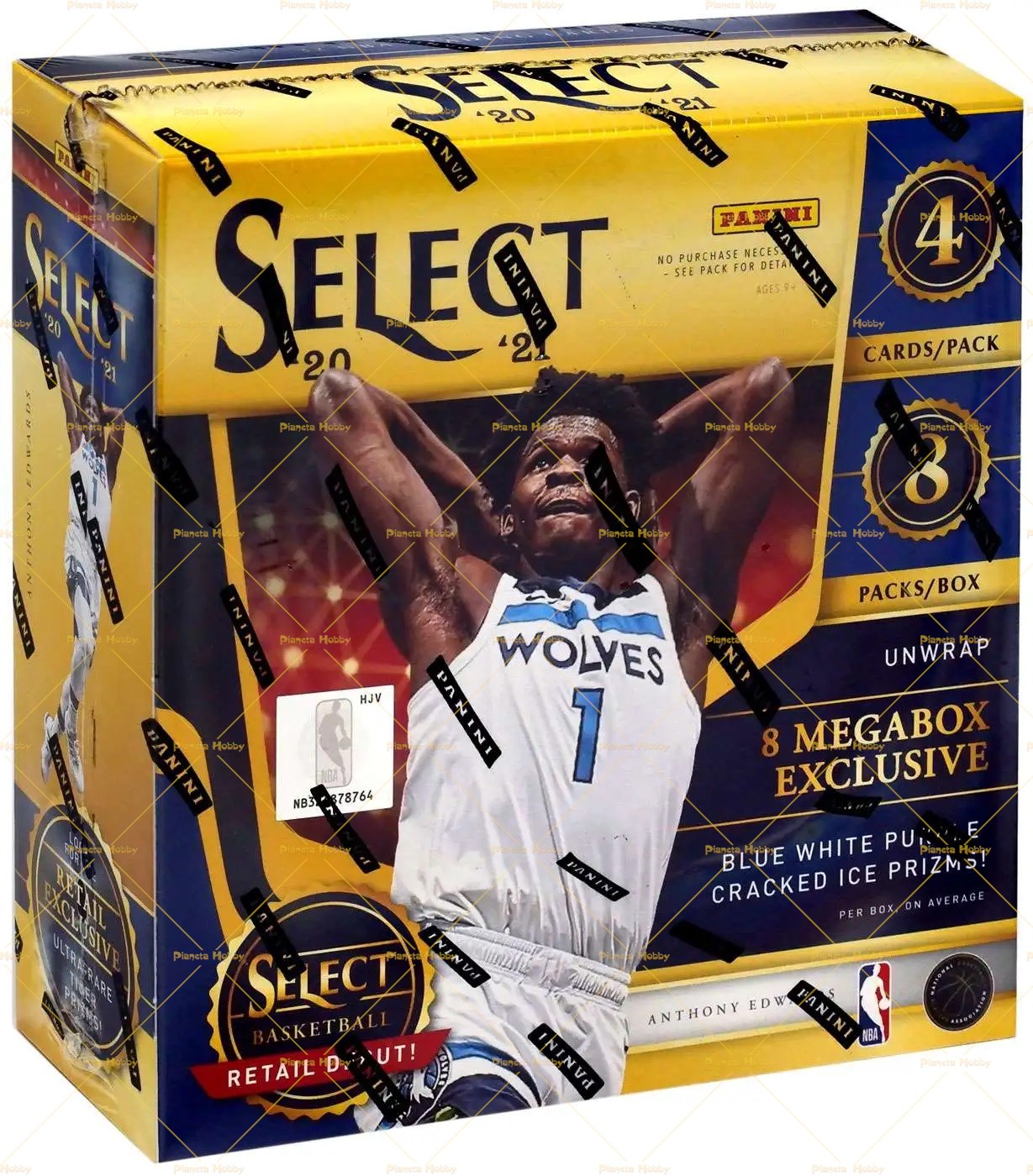 2020-21 Panini Basketball NBA Select Mega Box
