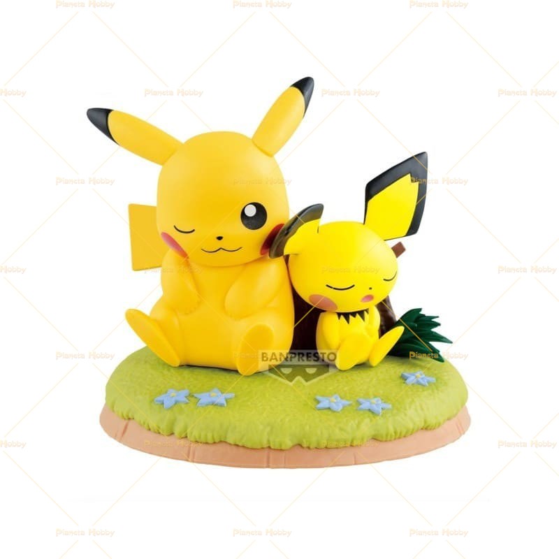 Action figure Pikachu & Pichu Relaxing time