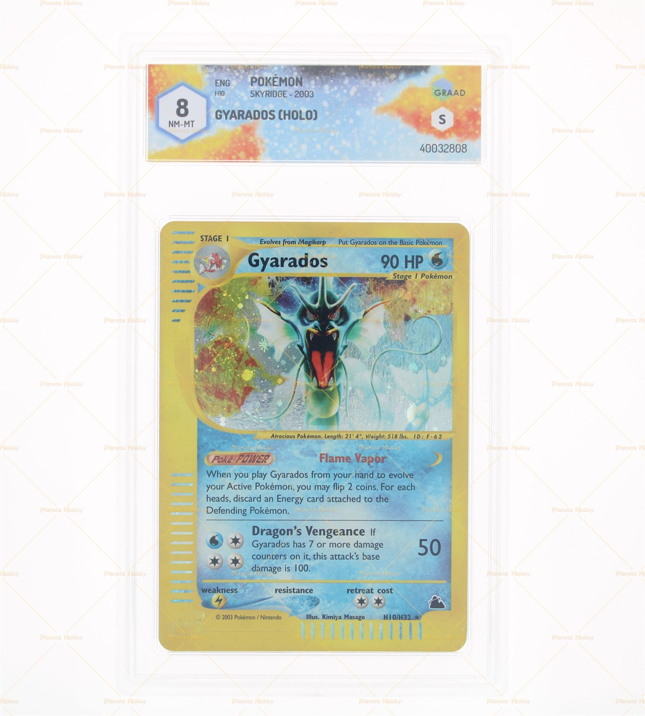 GYARADOS (HOLO) - SKYRIDGE - GRAAD 8 - 2003 ENG
