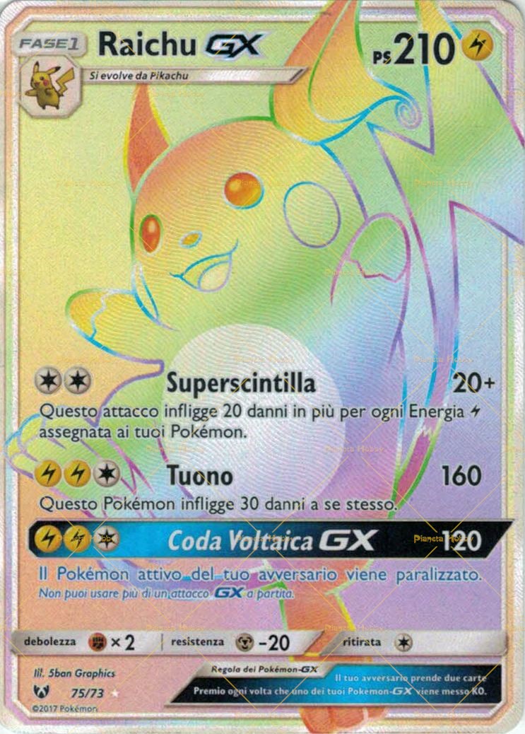 Acquistiamo Raichu GX